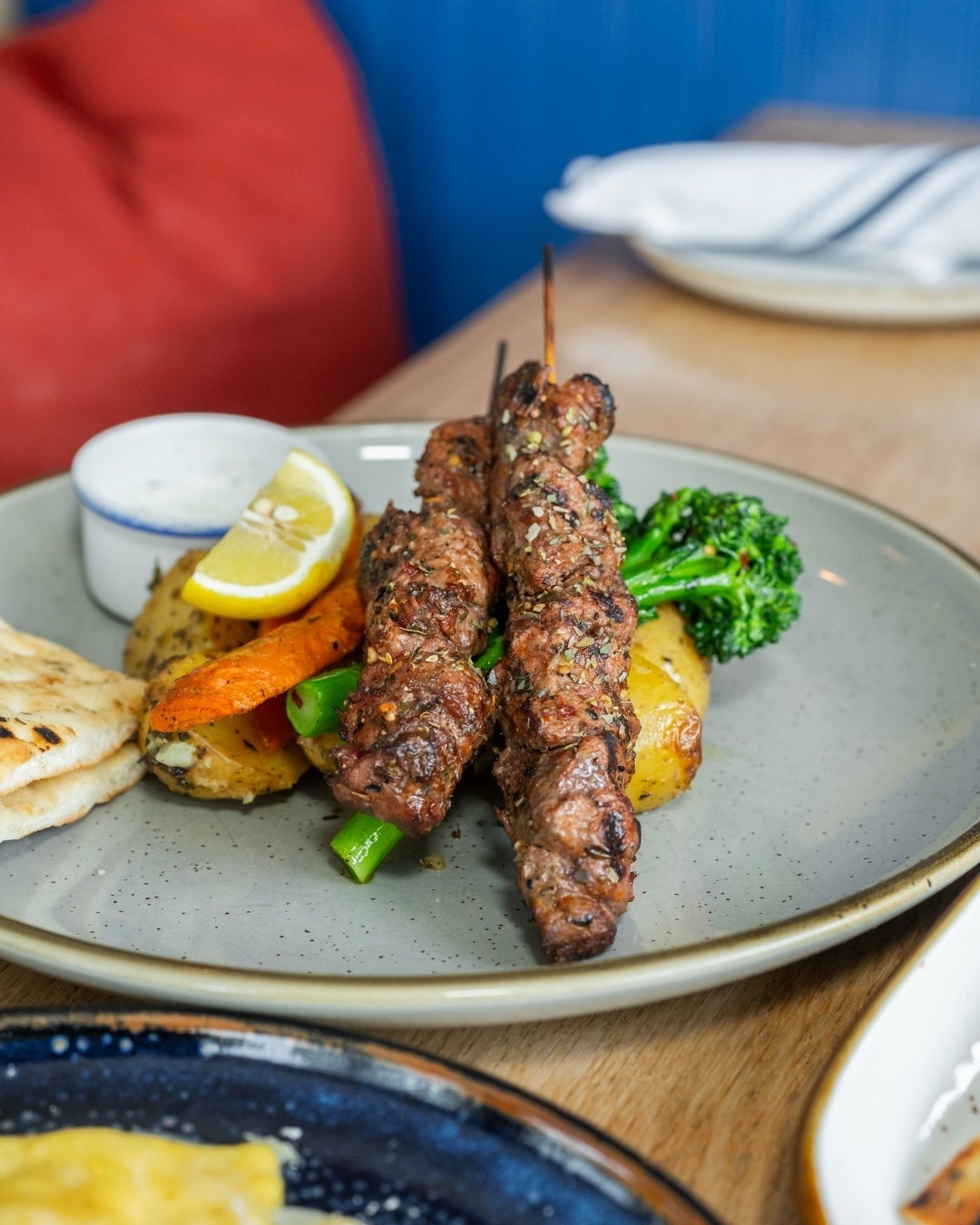 Ewe-nique Farms Lamb Sirloin Souvlaki | BROKEN PLATE GREEK RESTAURANT YYC